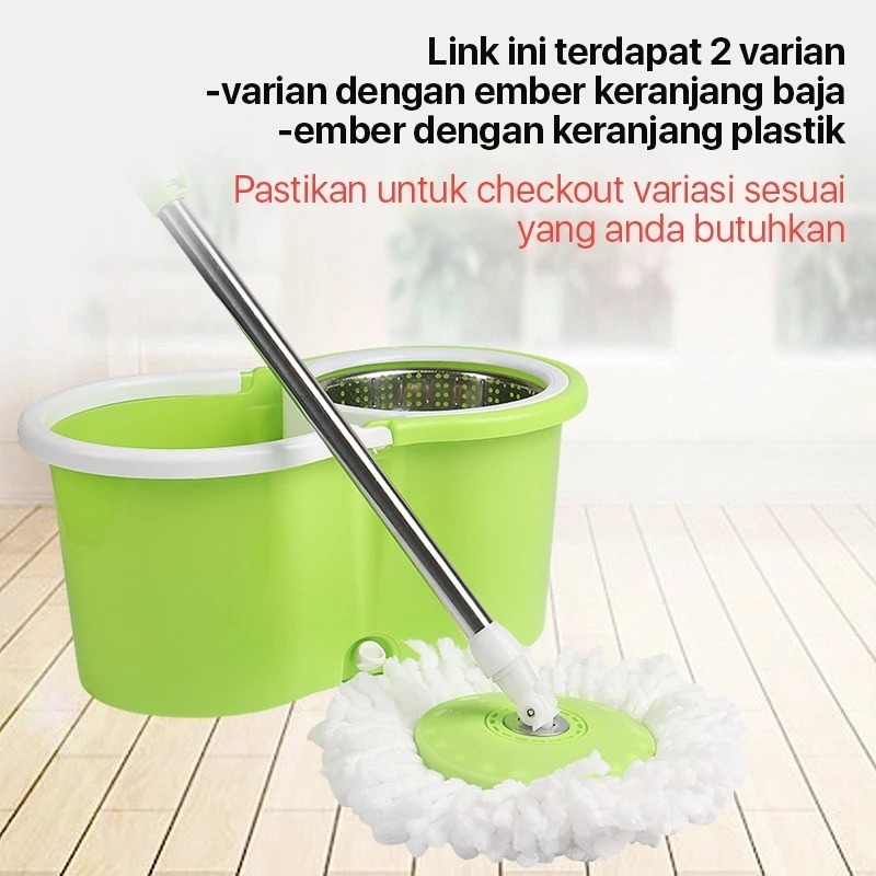 Jual SET Alat Pel Lantai Super Mop Putar Alat Pel Otomatis Pel ...