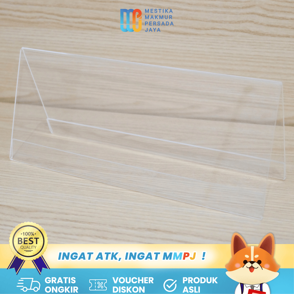 Jual PacAsia Papan Nama Meja Akrilik 10x10x25 Cm / Acrylic Display ...