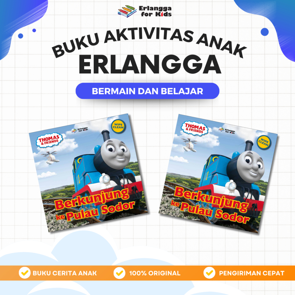 Jual [Erlangga Official] Buku Aktivitas Anak: Thomas & Friends: Berkunjung Ke Pulau Sodor ...