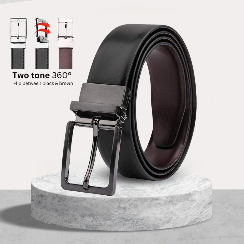 Jual Guteninc Ikat Pinggang Pria Rhodey Two Tone Belt Brown Leather ...