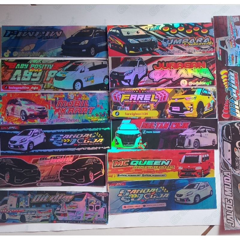 Jual Stiker team tci hologram original 15 pcs anti air | Shopee Indonesia