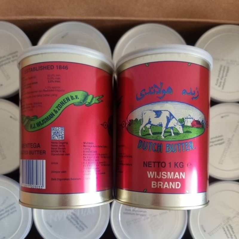 Jual TERMURAH WIJSMAN BUTTER MENTEGA WISJMAN WISMAN WYSMAN KALENG 1KG 1 ...