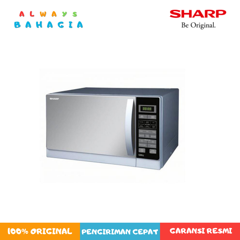 Jual SHARP R-728(W)-IN- PUTIH MICROWAVE GRILL | Shopee Indonesia