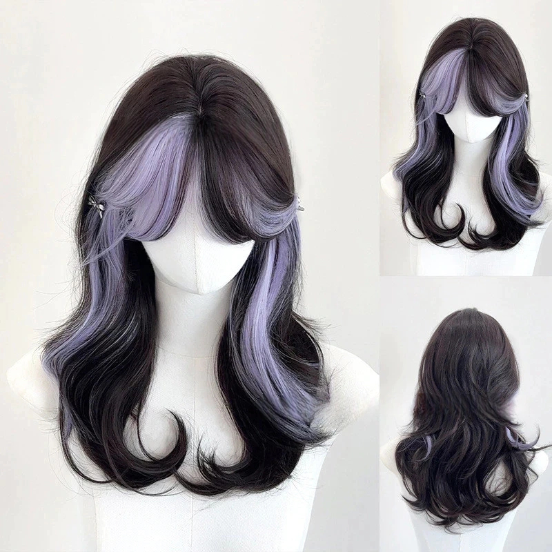Jual wig korean style wig wanita full kepala 45CM wik rambut wanita ...