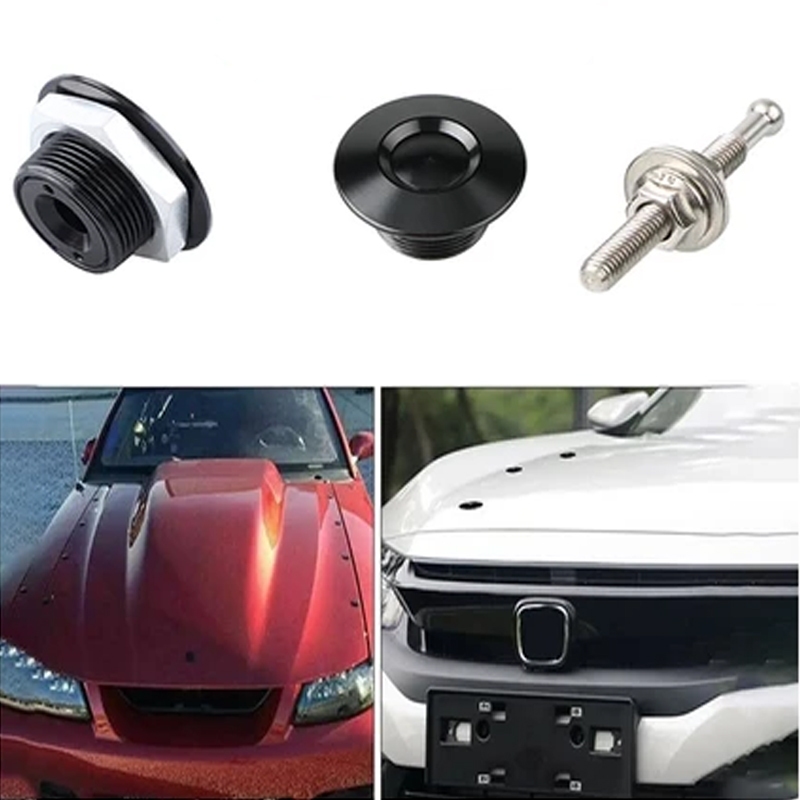 Jual 30mm Quick Release Hood Lock Clip Push Button Car Bumper Latch Kit ...