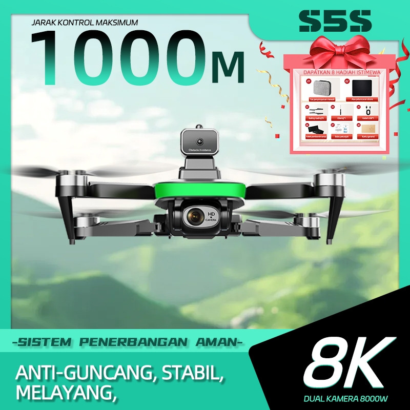 Jual S5S Drone kamera jarak jauh fotografi udara profesional murah dual ...