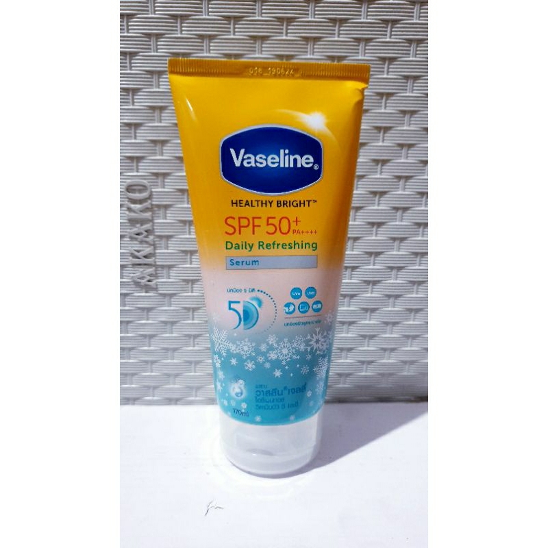 Jual ORIGINAL Vaseline Daily Sun Refreshing SPF 50+ PA++++ 170ml exp ...