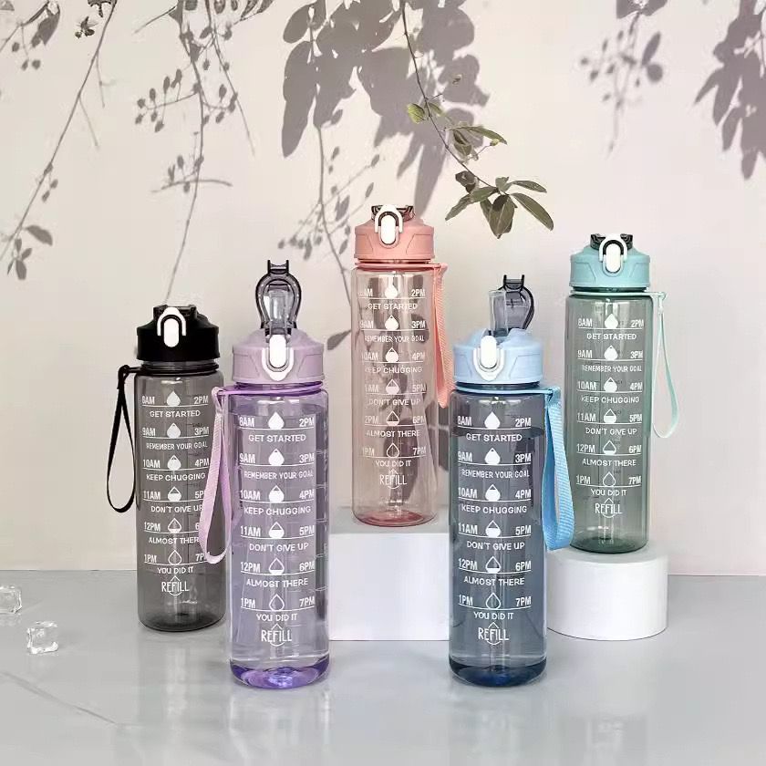 Jual Botol Minum 1 Liter Warna Bening Transparan / Botol Tempat Air ...