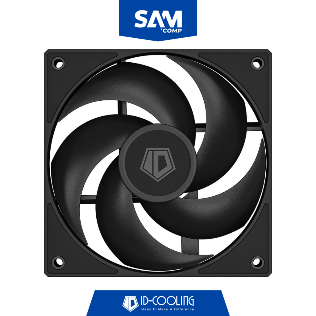 Jual ID-COOLING AS-120-K BLACK 120mm Silent PWM Fan | Shopee Indonesia