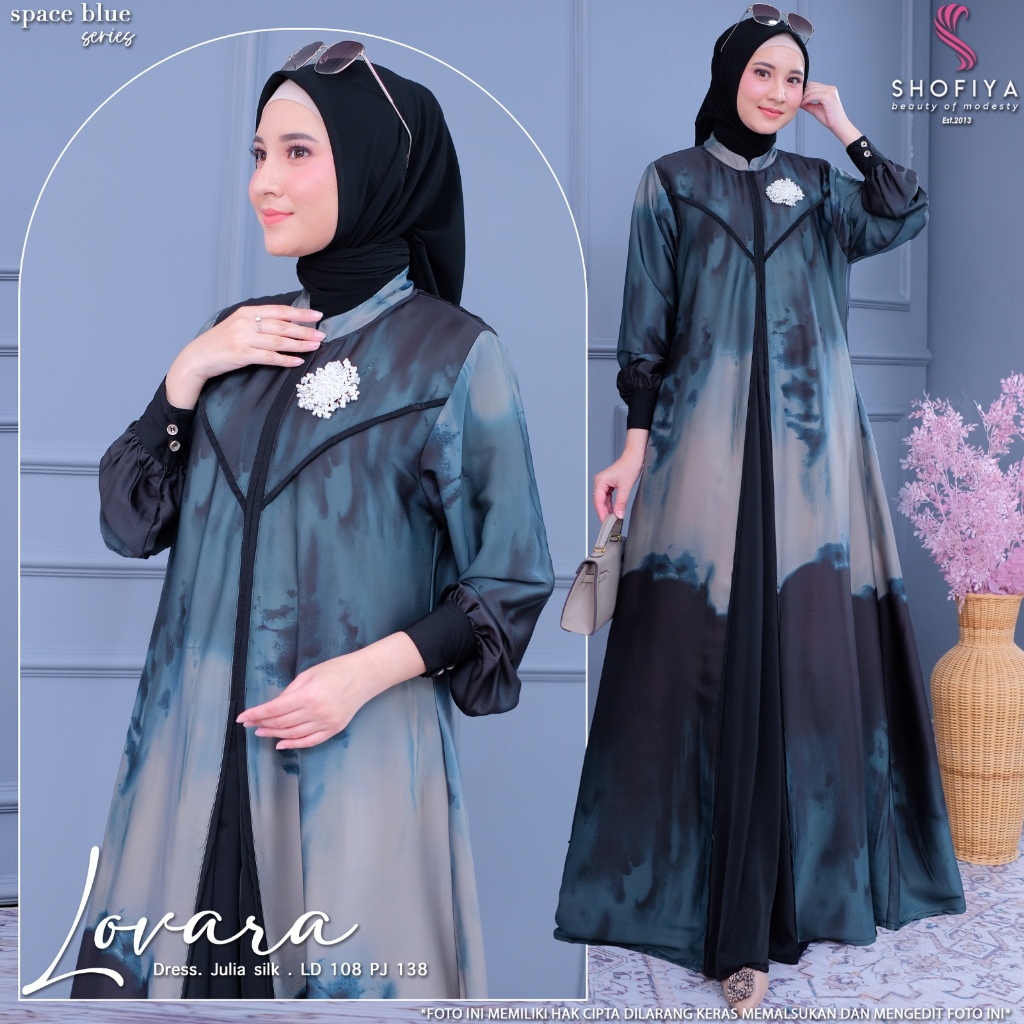 Jual Lovera Dress Silky Gradasi Panjang Jumbo Gamis Lebaran 2025 ...