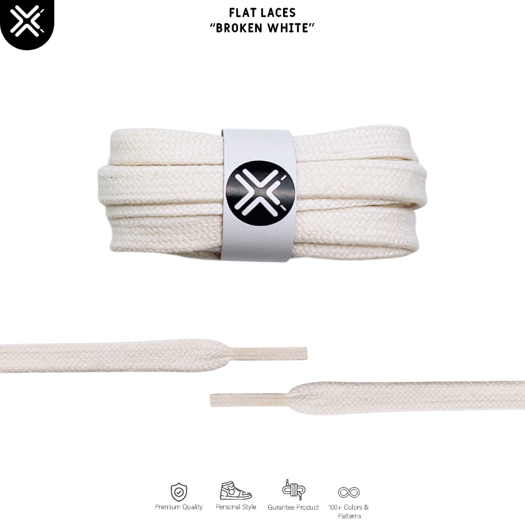 Jual TALI SEPATU CONVERSE 70S BROKEN WHITE AGLET GEPENG | PREMIUM ...