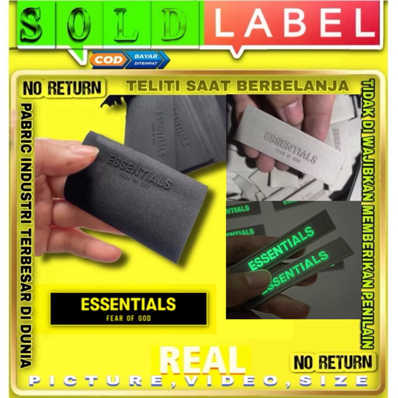 Jual SOLDLABEL LABEL PABRIC INDUSTRI LABEL ESSENTIA & FOG | Shopee ...