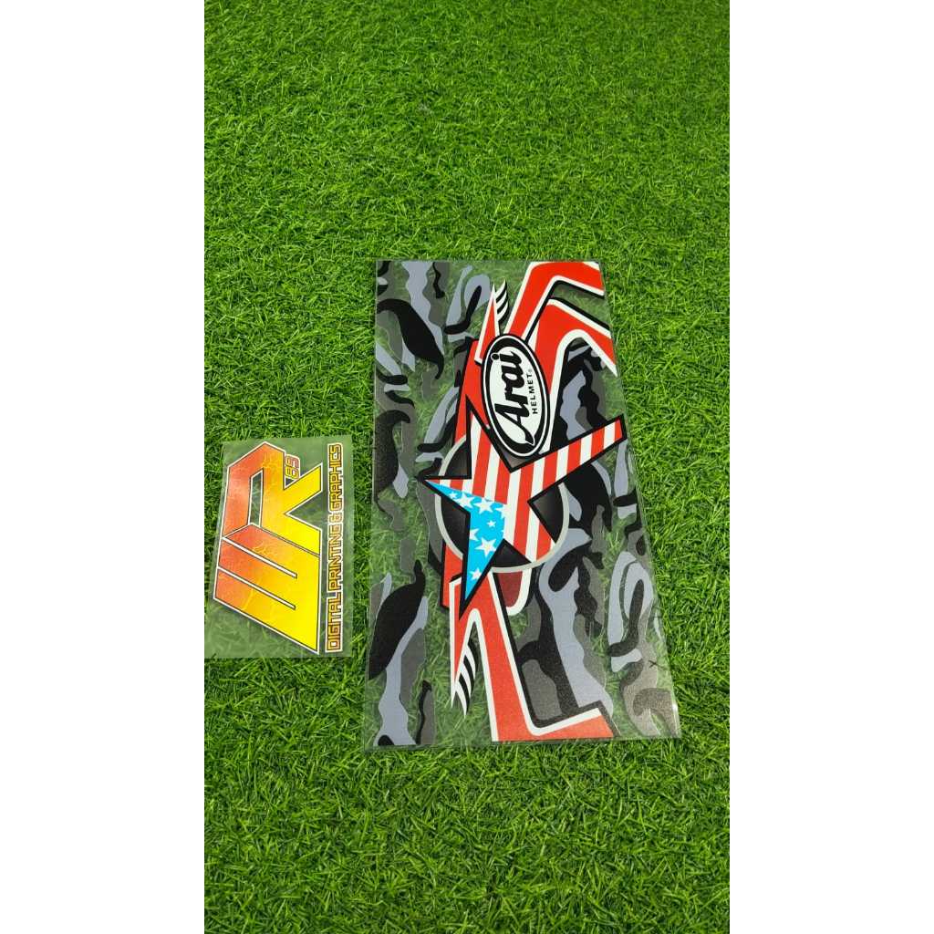 Jual Sticker Striping Arai Mata Shuriken & Bendera Arai x Api Arai ...