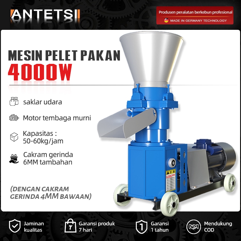 Jual 4000W Mesin pelet pakan/Mesin Cetak Pelet Vertikal Jumbo/mesin pelet/mesin pelet pakan ...