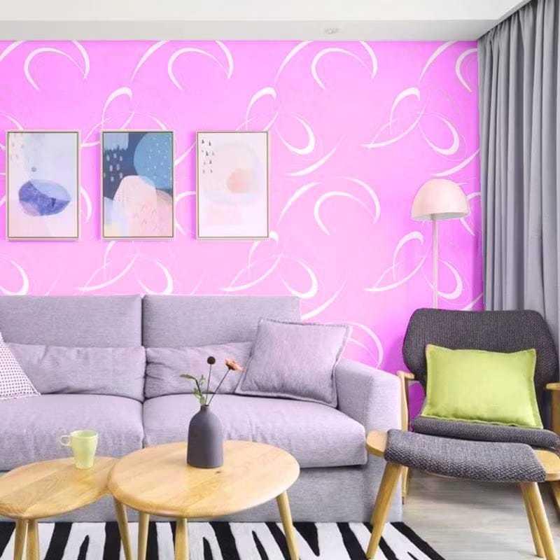 Jual WALLPAPER DINDING RUANG//WALLPAPER STICKER MOTIF WAVE ASAP PINK ...