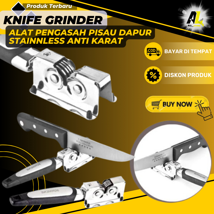 Jual Pengasah Pisau Dapur Knife Grinder Stainless Anti Karat Praktis ...