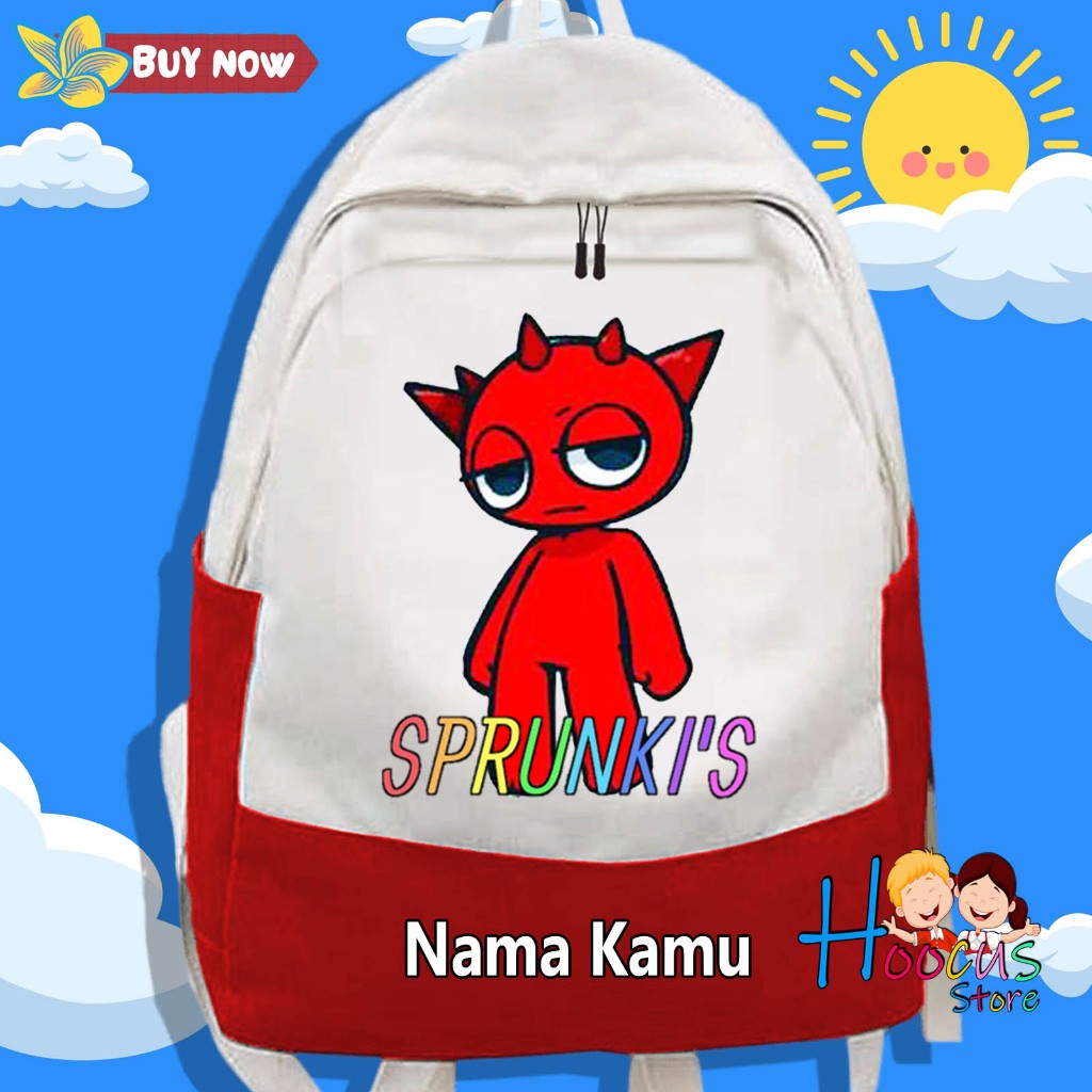 Jual Tas Ransel Backpack Anak Sekolah SPRUNKI INCREDIBOX / Ransel Anak ...
