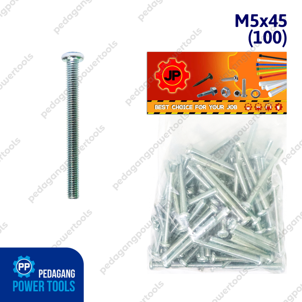 Jual BAUT JP M 5 x 45 MM - SEKRUP SKRUP BAUT JP 5x45 M5 x 45 ISI 100 ...