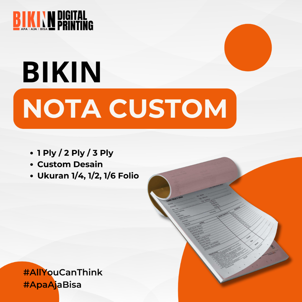 Jual Cetak Nota Custom | Shopee Indonesia
