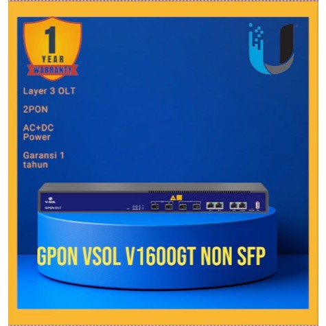 Jual OLT GPON VSOL V1600GT 2PORT 2PON AC+DC DOUBLE POWER NON SFP | Shopee Indonesia