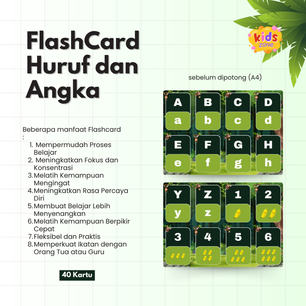 Jual Flashcard Abjad dan Angka || Metode Belajar Anak Pra-Sekolah ...