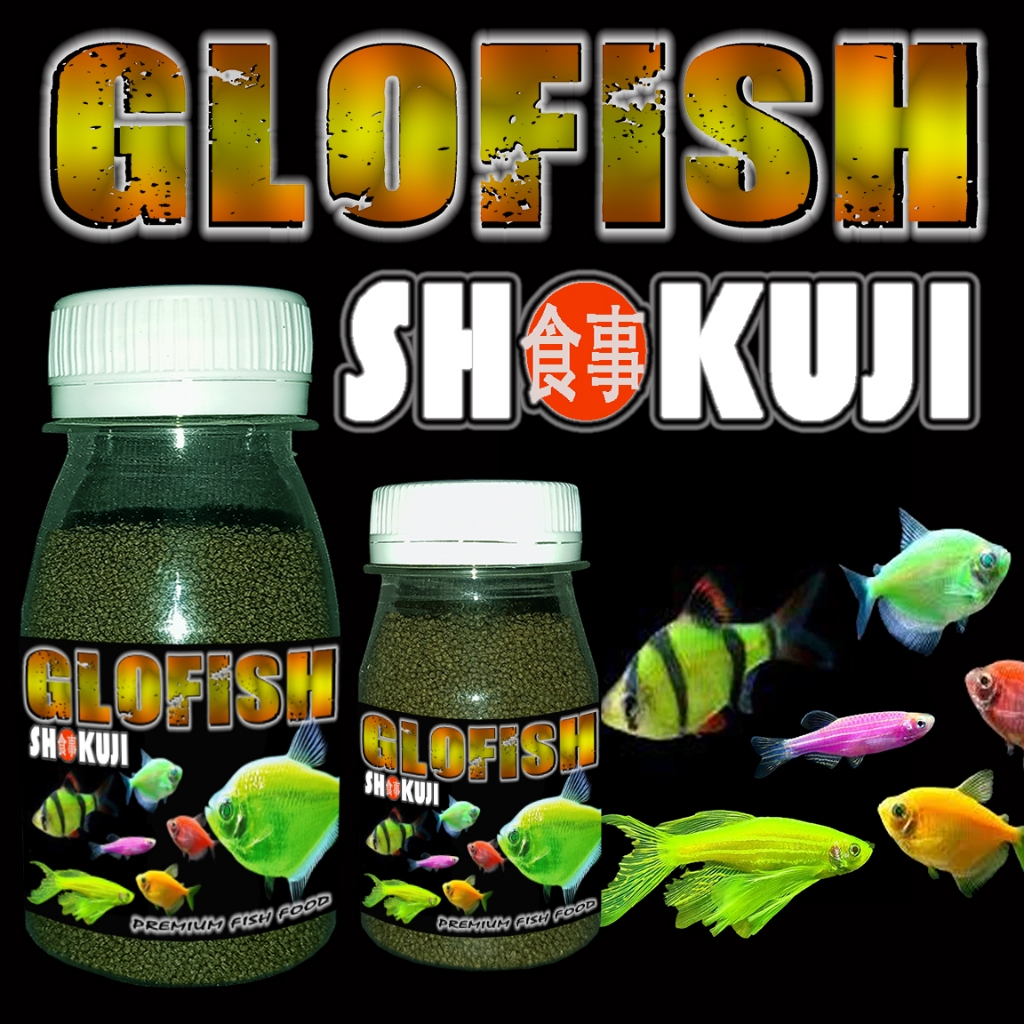 Jual SHOKUJI GL0-FISH PELET MAKANAN IKAN HIAS GL0W-FISH TETRA BARB ...
