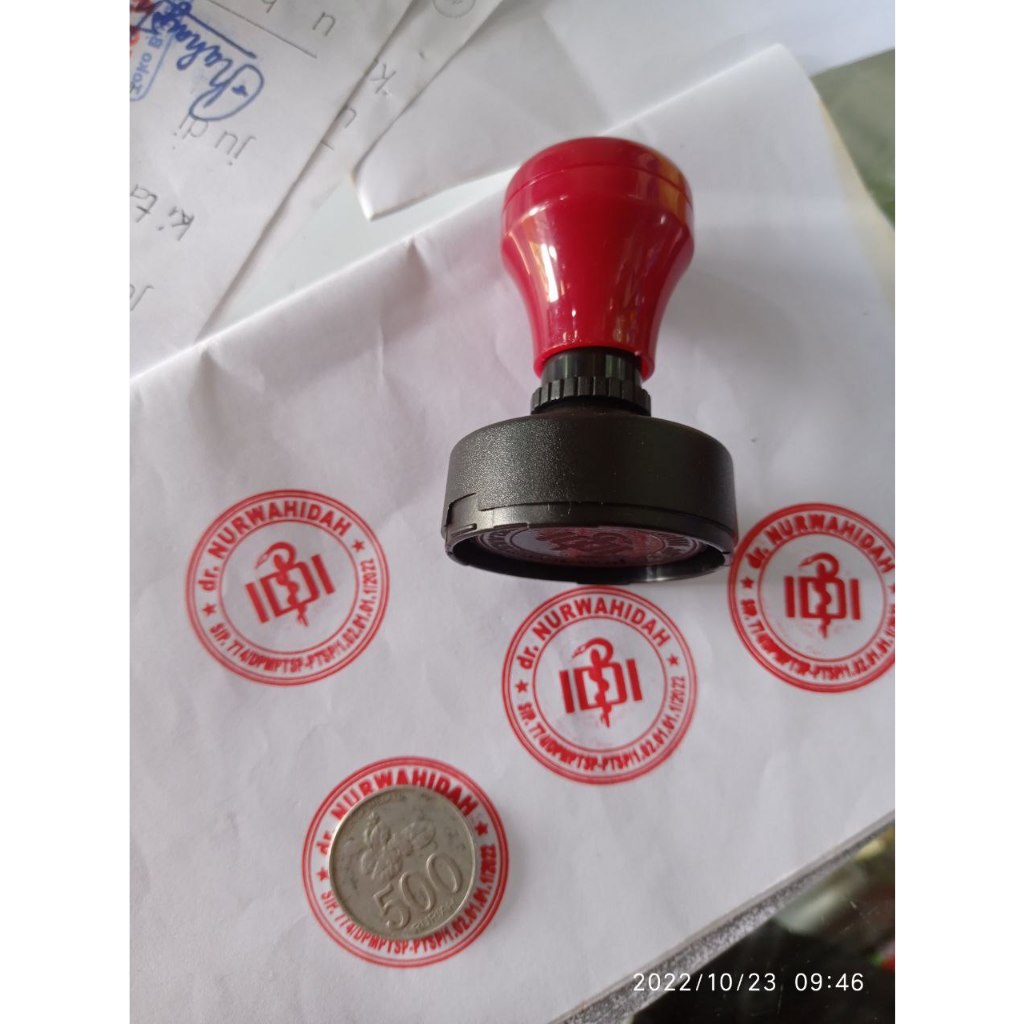 Jual Stempel Bulat 40 mm ukuran diameter 3,7 cm Standar Instansi ...