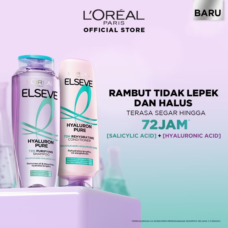 Jual Loreal Elseve Paris Hyaluron Pure Glycolic Gloss Shine Rambut ...