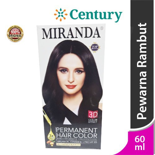 Jual Miranda Permanent Hair Colour MC 1 60 ml / Pewarna Rambut / Warna ...