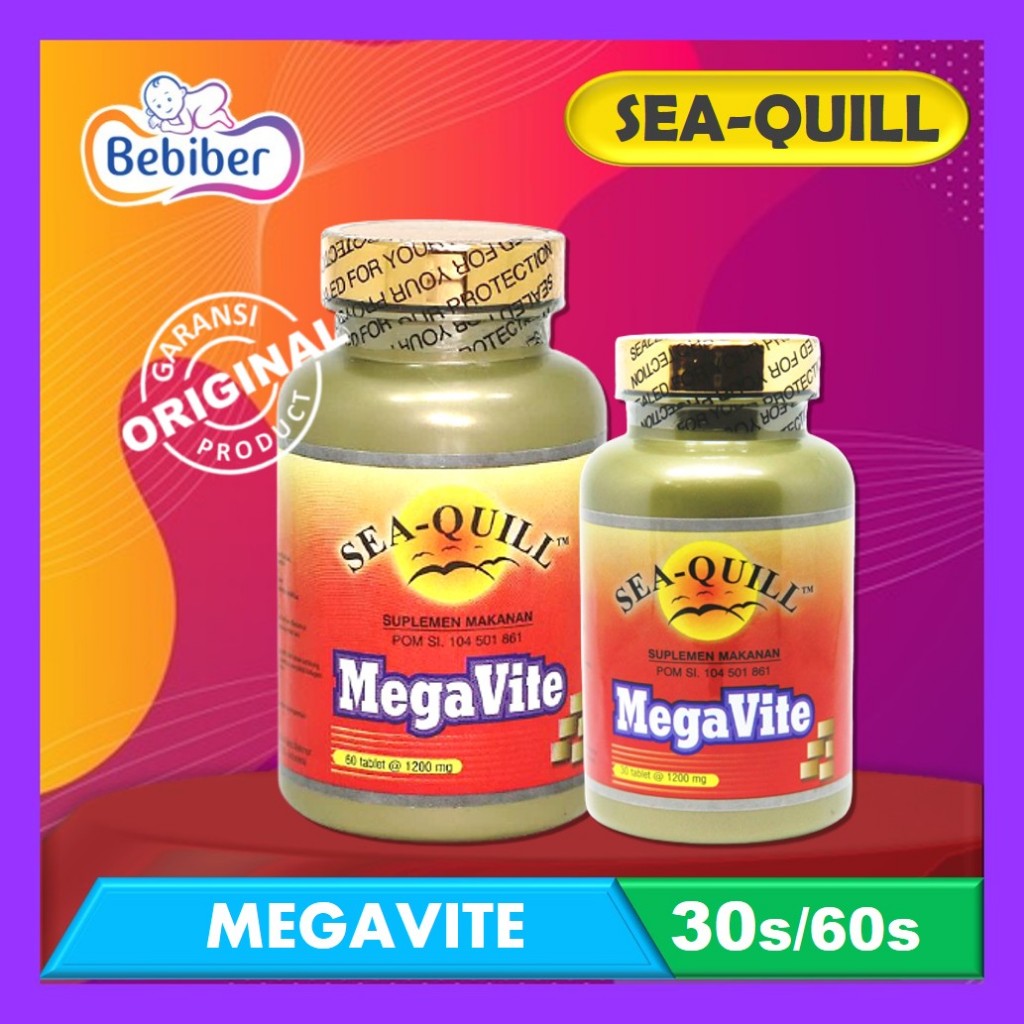 Jual Sea-Quill Megavite Isi 30s & 60s - Sea Quill - Seaquill - Vitamin ...