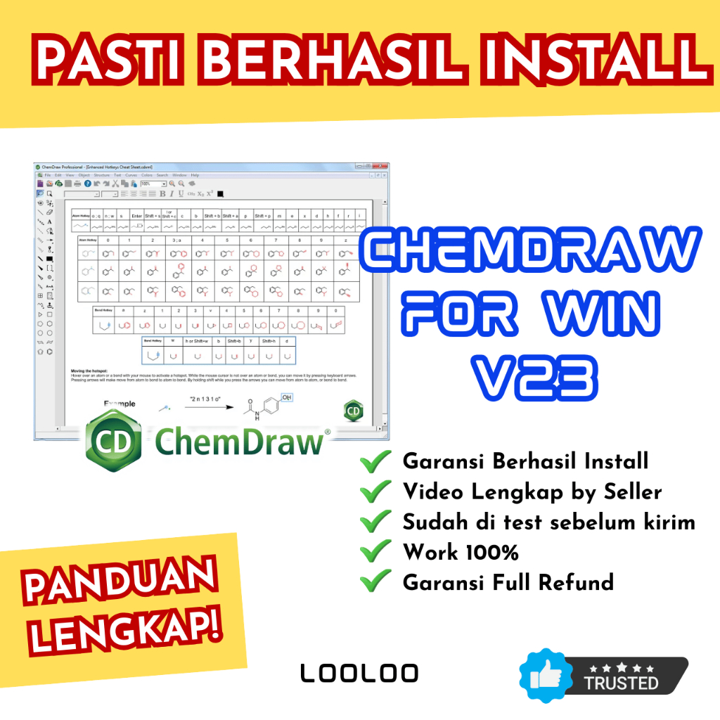 Jual ChemDraw Ultra 12 - Full version untuk laptop PC KOMPUTER Windows Full CHEM DRAW PRO ...