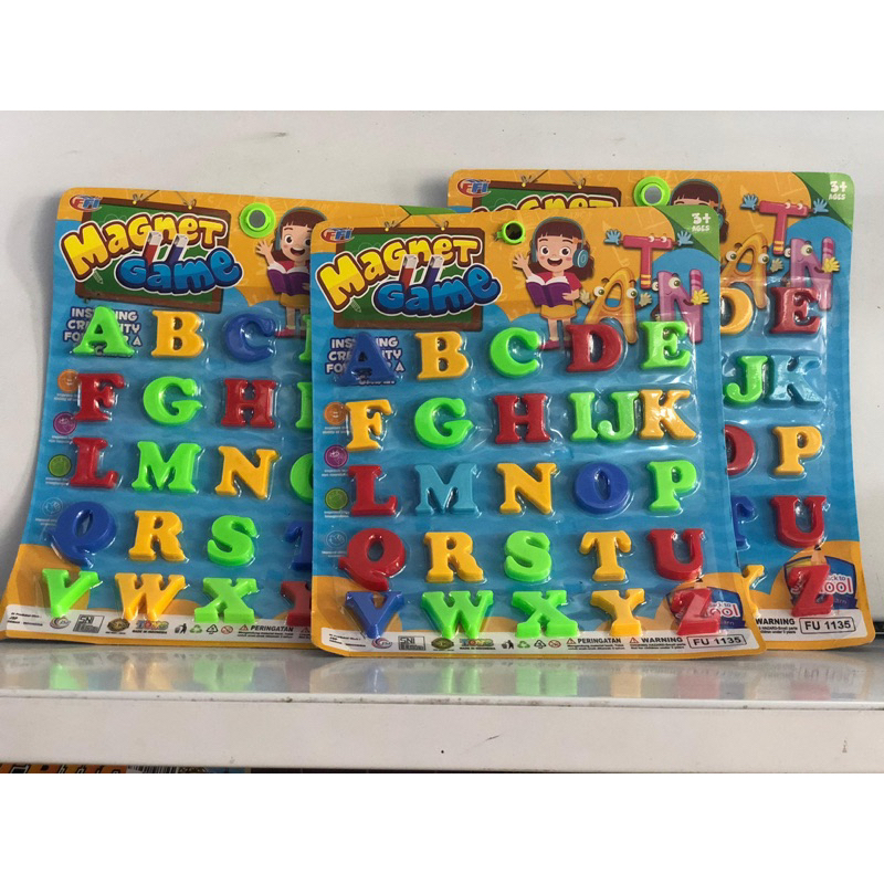 Jual Mainan Anak Magnet Game Abjad Huruf Angka Edukasi Edukatif Toys ...