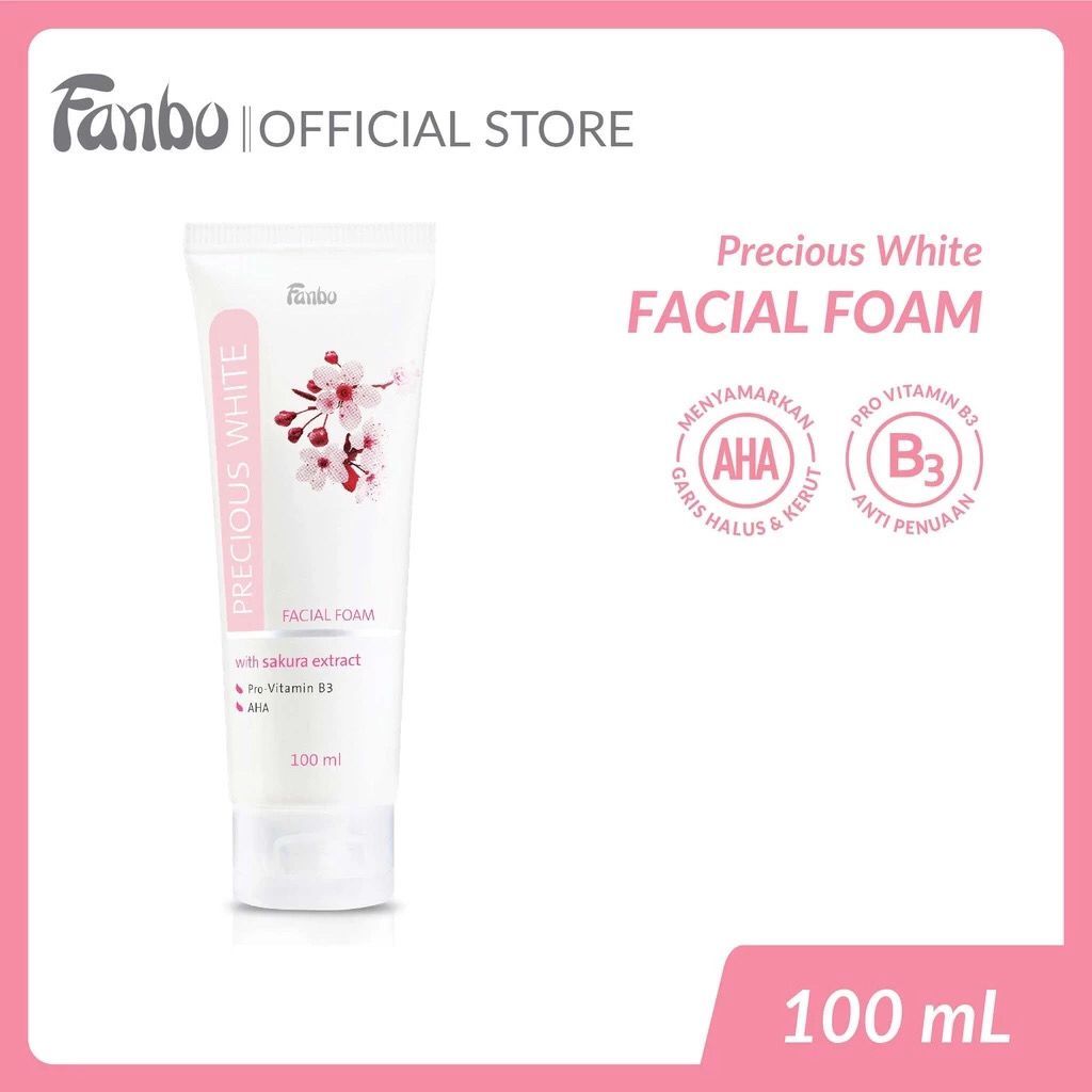 Jual FANBO Precious White Facial Foam - 100ml - Sabun Cuci Muka ...