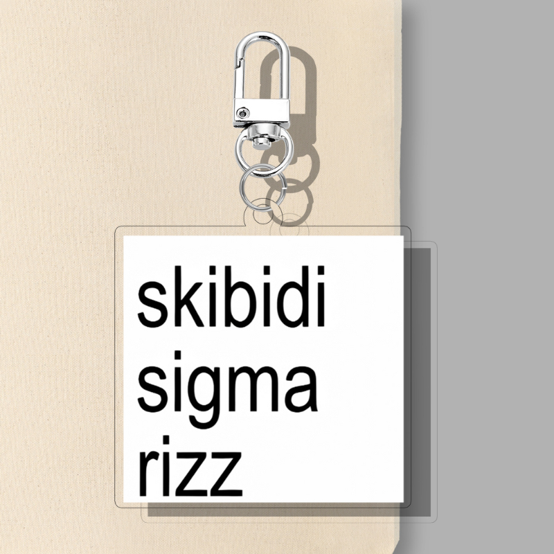 Jual Sigma Skibidi Keychain | Gantungan Kunci Sigma Skibidi UV Printed ...