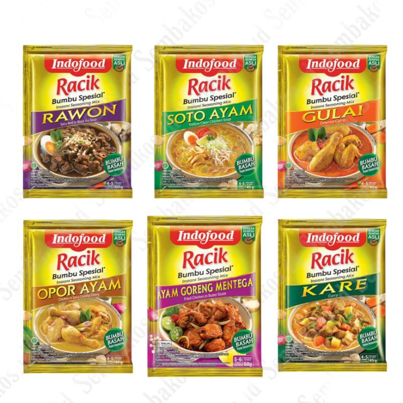 Jual Bumbu Racik special Indofood Instan | Racik Rawon | Racik Soto ...