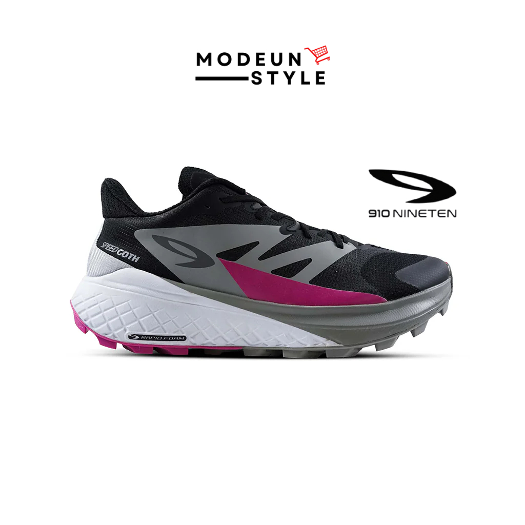 Jual 910 YUZA SPEEDGOTH - Sepatu Trail Running / HITAM/BIRU MUDA/MERAH ...
