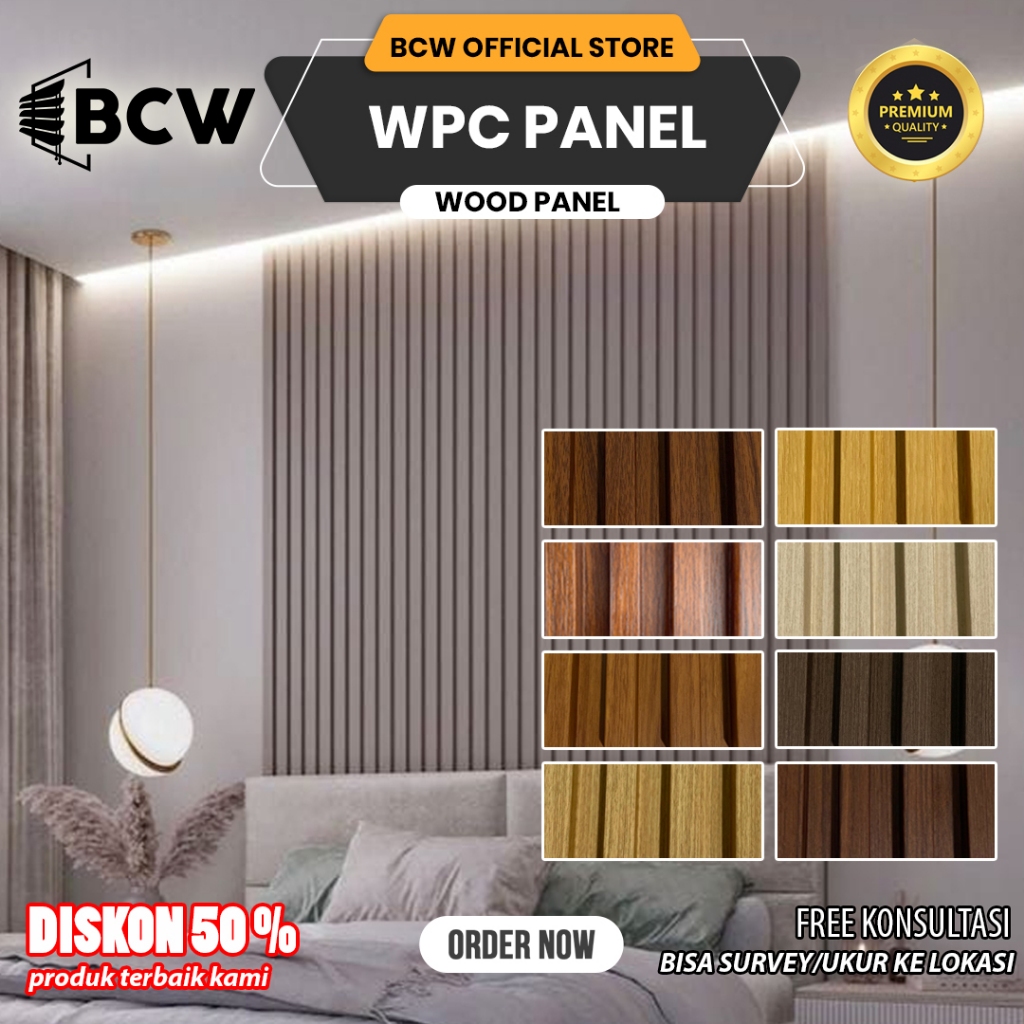 Jual BCW - Wood Panel WPC Dinding Motive Kayu - WPC Wall Panel | Shopee ...