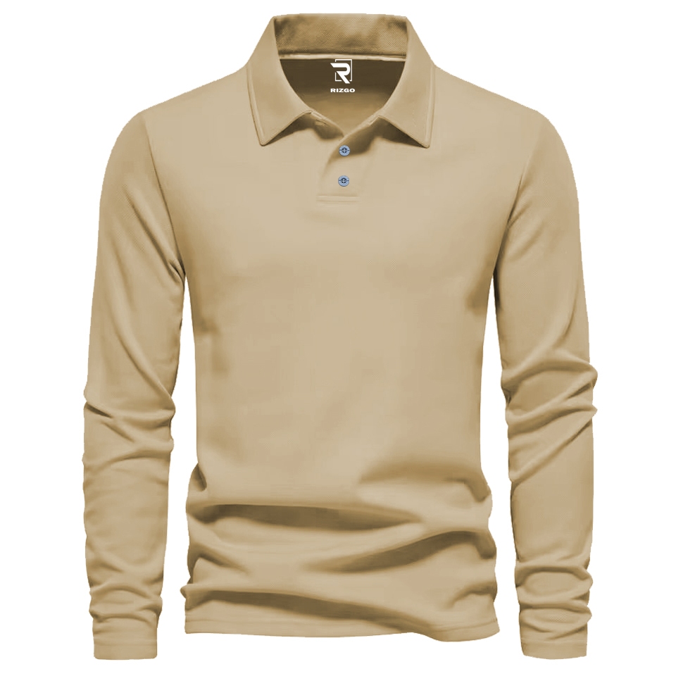 Jual Rizgo - Kaos Polo Distro Polos Lengan Panjang Kerah T-Shirt Pria ...