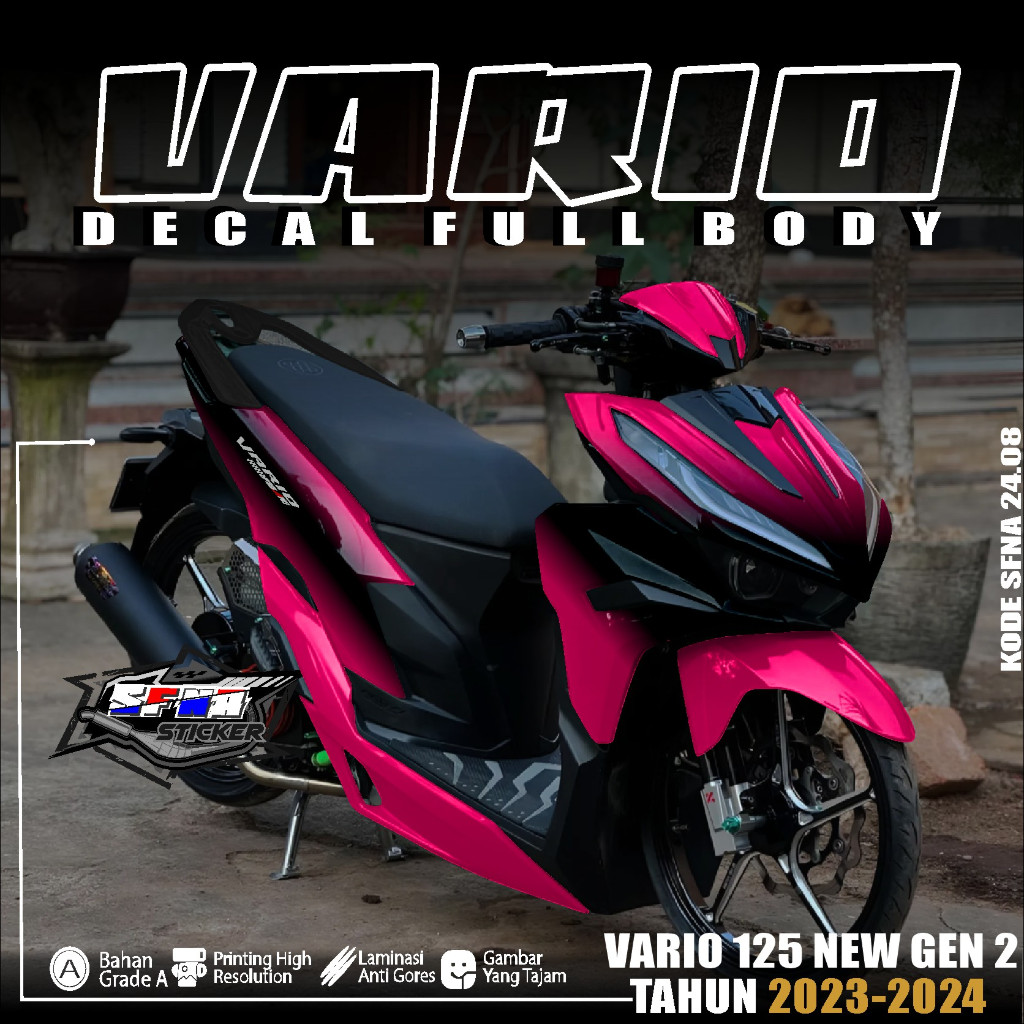 Jual Decal Sticker Vario 125 New Gen 2 Full Body Gradasi Terbaru - Stiker Variasi Vario 125 New ...