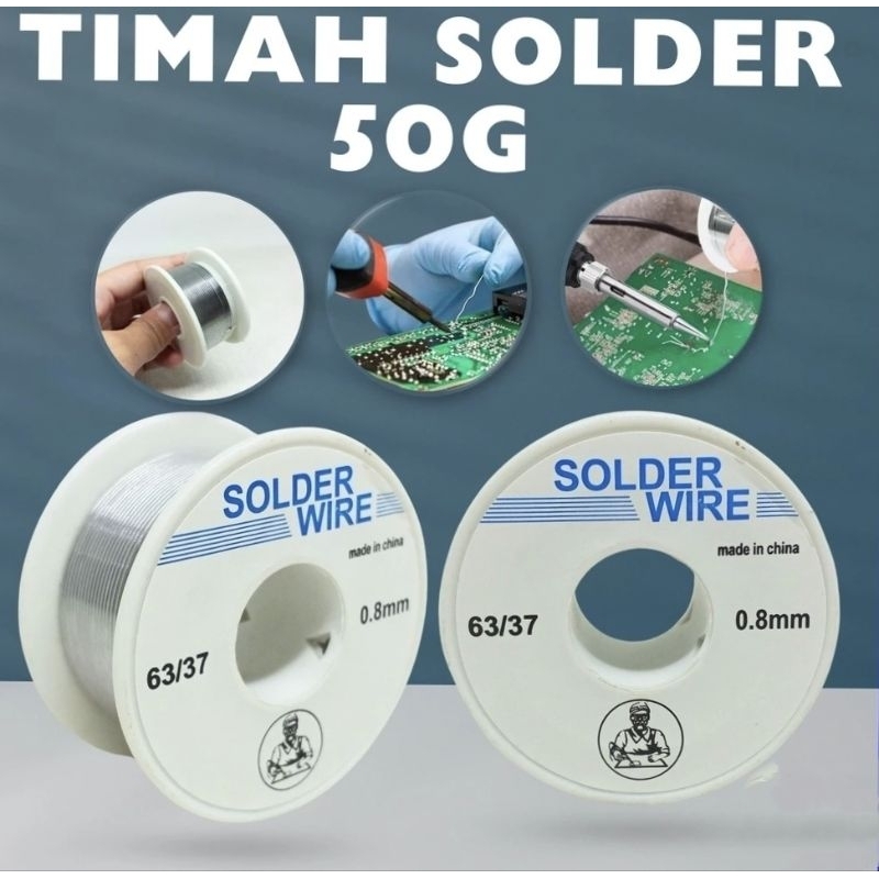 Jual Kawat Timah Solder 50G solder Wire Tinol 0.8mm | Shopee Indonesia