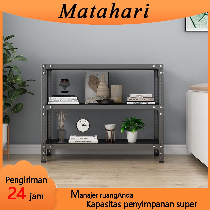 Jual Rak penyimpanan besi tiga lapis Rak kecil Rak multifungsi Rak ...