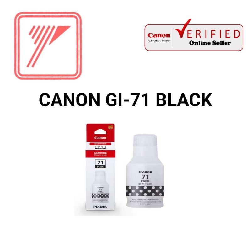 Jual CANON ink tinta GI71B 71 GI71 GI 71 GI-71 Black Hitam Original ...