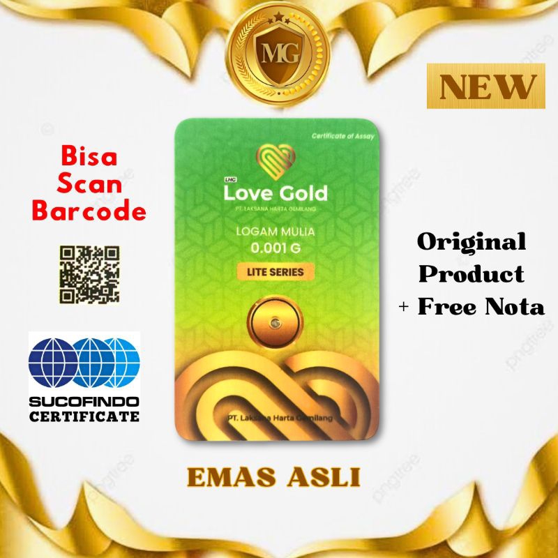 Jual Small Gold Emas Asli 0,001 gram Mini Gold Lite Series Logam Mulia ...