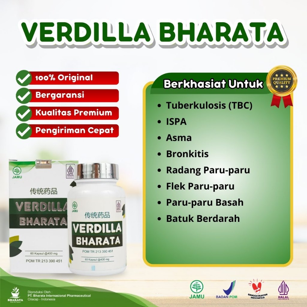 Jual VERDILLA BHARATA | Obat Paru Paru - Tbc - Batuk Berdarah | Kemasan ...