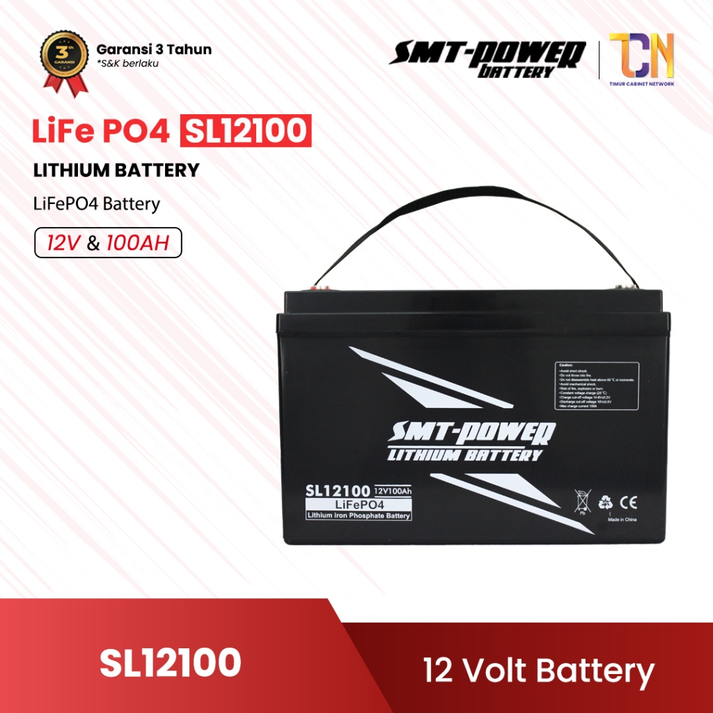 Jual SAMOTO Aki Baterai Lithium LiFePO4 SMT Power 12V 100Ah Litium ...