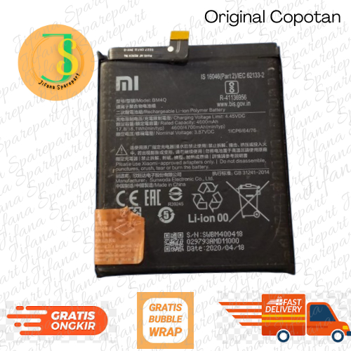 Jual Baterai Xiaomi Poco F2 Pro BM4Q 4600 mAh Original Copotan | Shopee ...