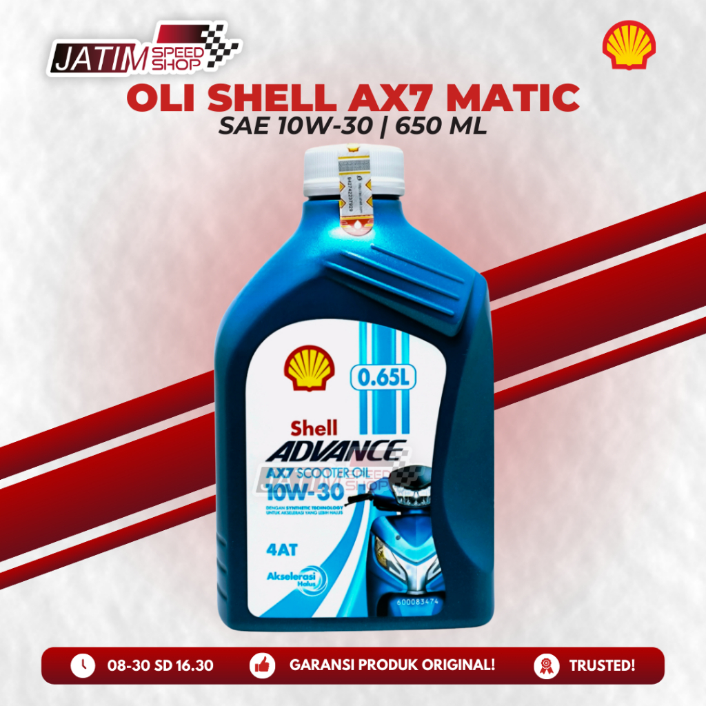 Jual Oli Shell Advance AX7 Matic Scooter 4 Tak SAE 10W-30 650 ML ...