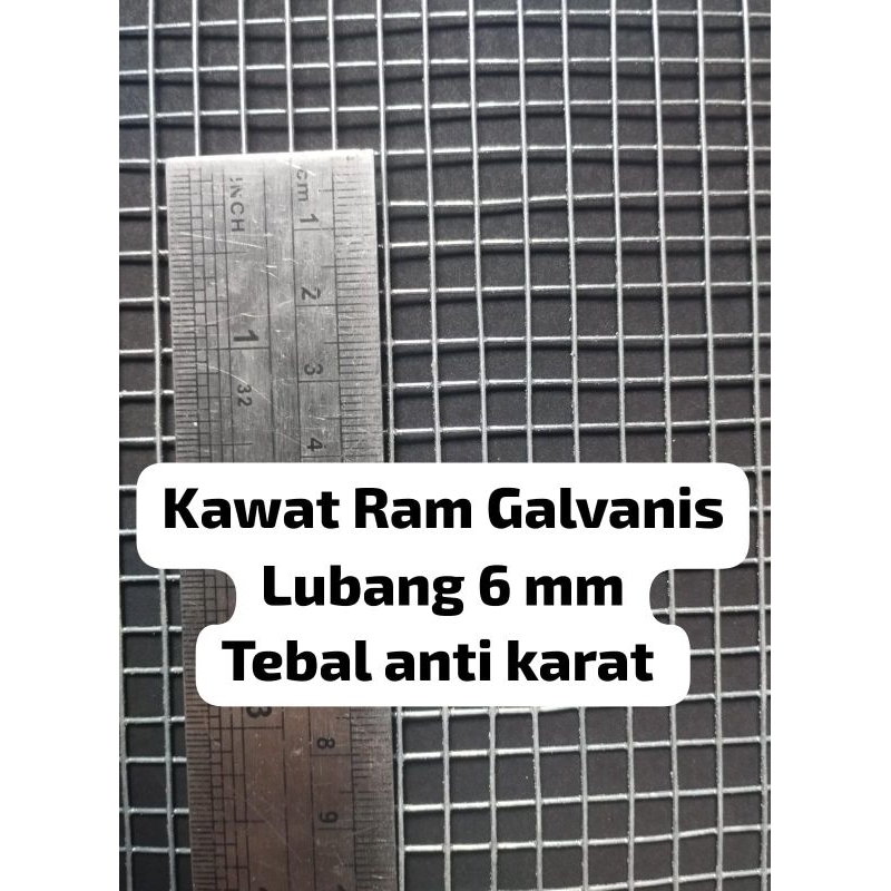Jual Kawat Ram Galvanis Lubang 6 mm Tebal Anti Karat | Shopee Indonesia