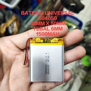 Jual BATERAI UNIVERSAL 604050 UKURAN 40mm x 50mm KABEL 2 DAN MODEL SOKET BATERAI ELEKTRONIK ...