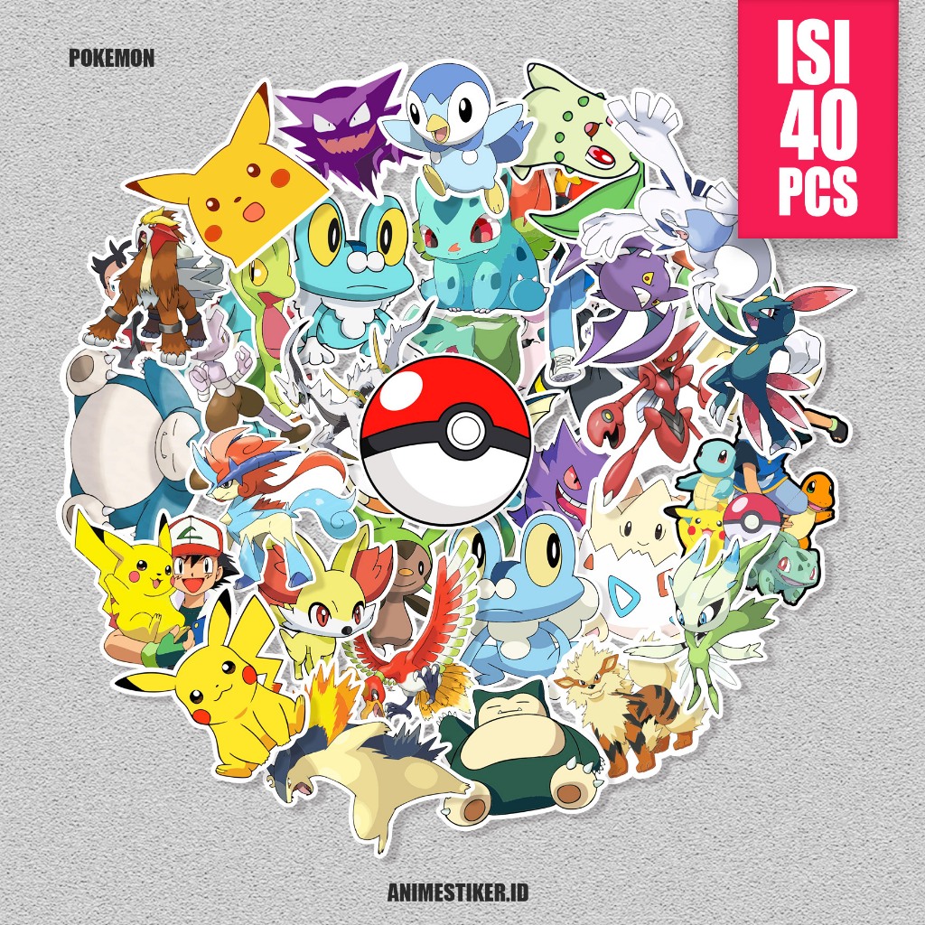 Jual stiker sticker pack POKEMON stiker estetik stiker pack stiker ...